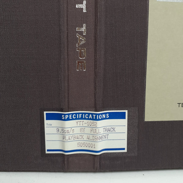 Teac Test Tape YTT-1052, 3 3/4 ips – Teletechproaudio