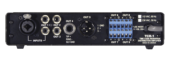 Phase 3 TCM-1 SMPTE Time Code Reshaper/Distribution Amplifier ...